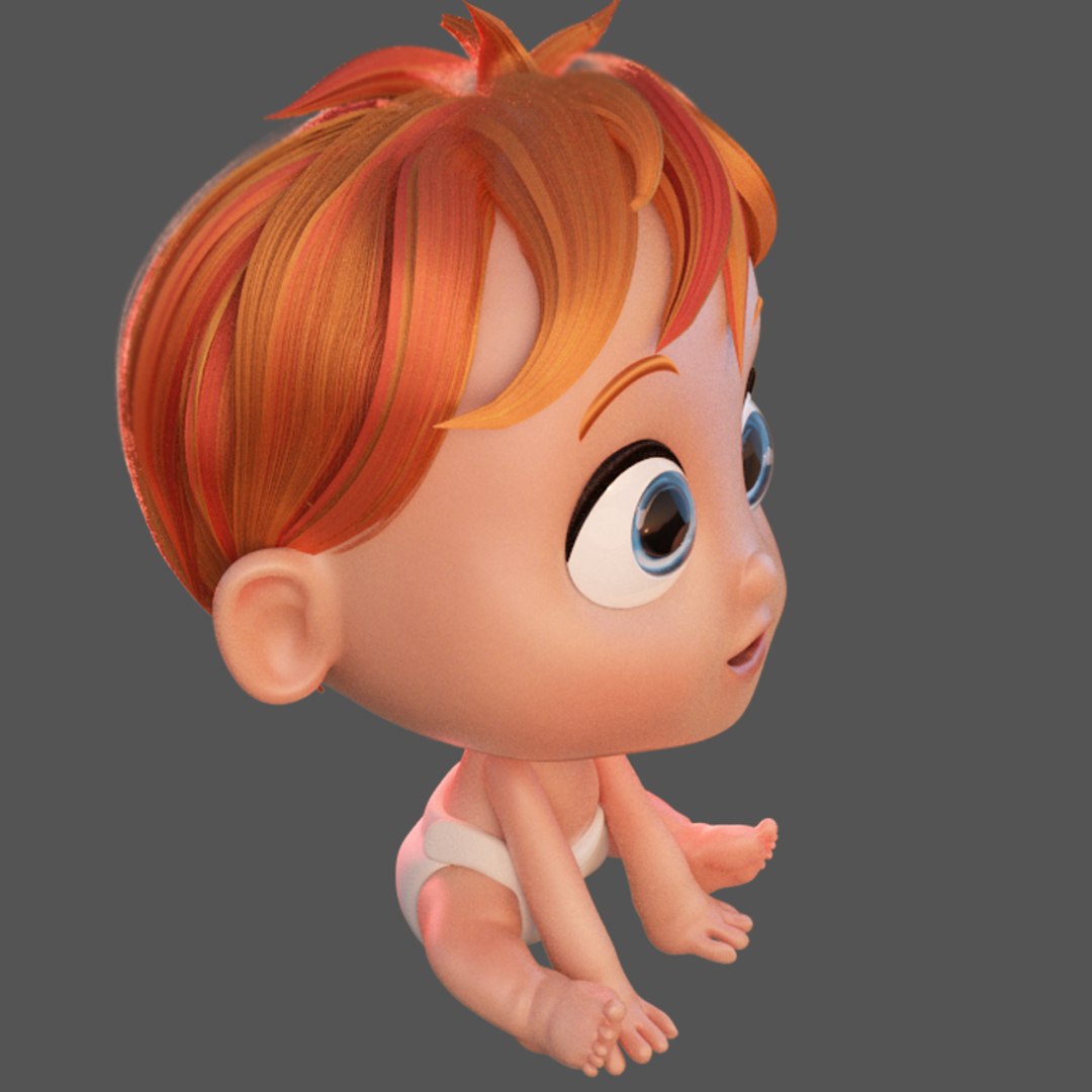 3D Baby Cartoon Cute - TurboSquid 1363507