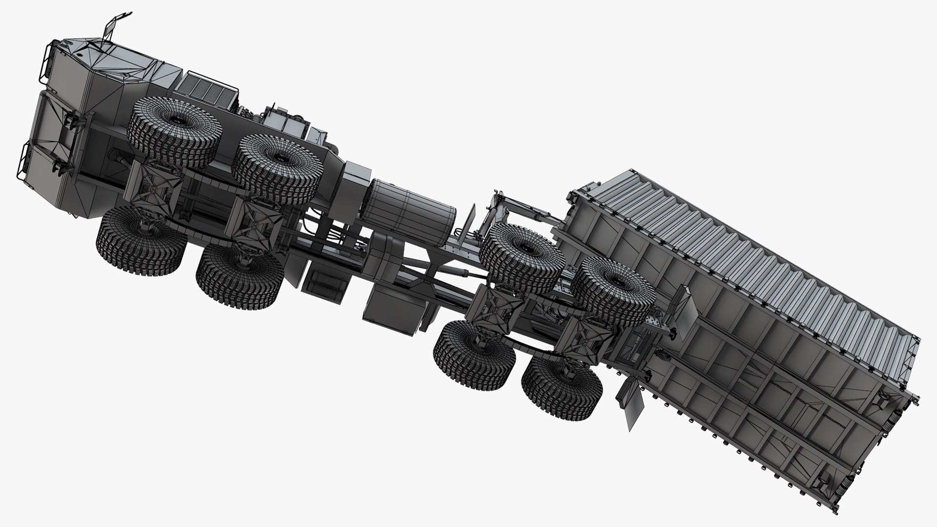 3D HEMTT Heavy Expanded Mobility Tactical Truck With Loading Container ...