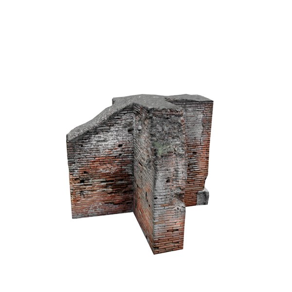 3d ruined wall 03