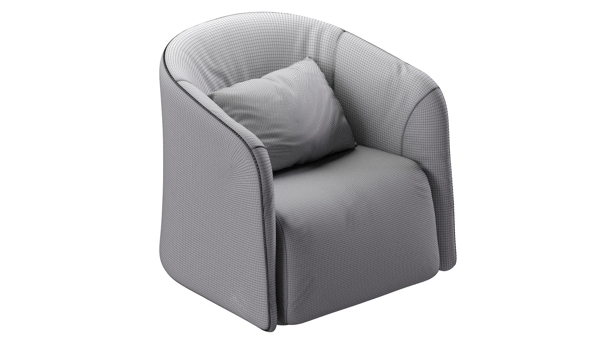 3D Logos Armchair By Natuzzi Model - TurboSquid 2085591