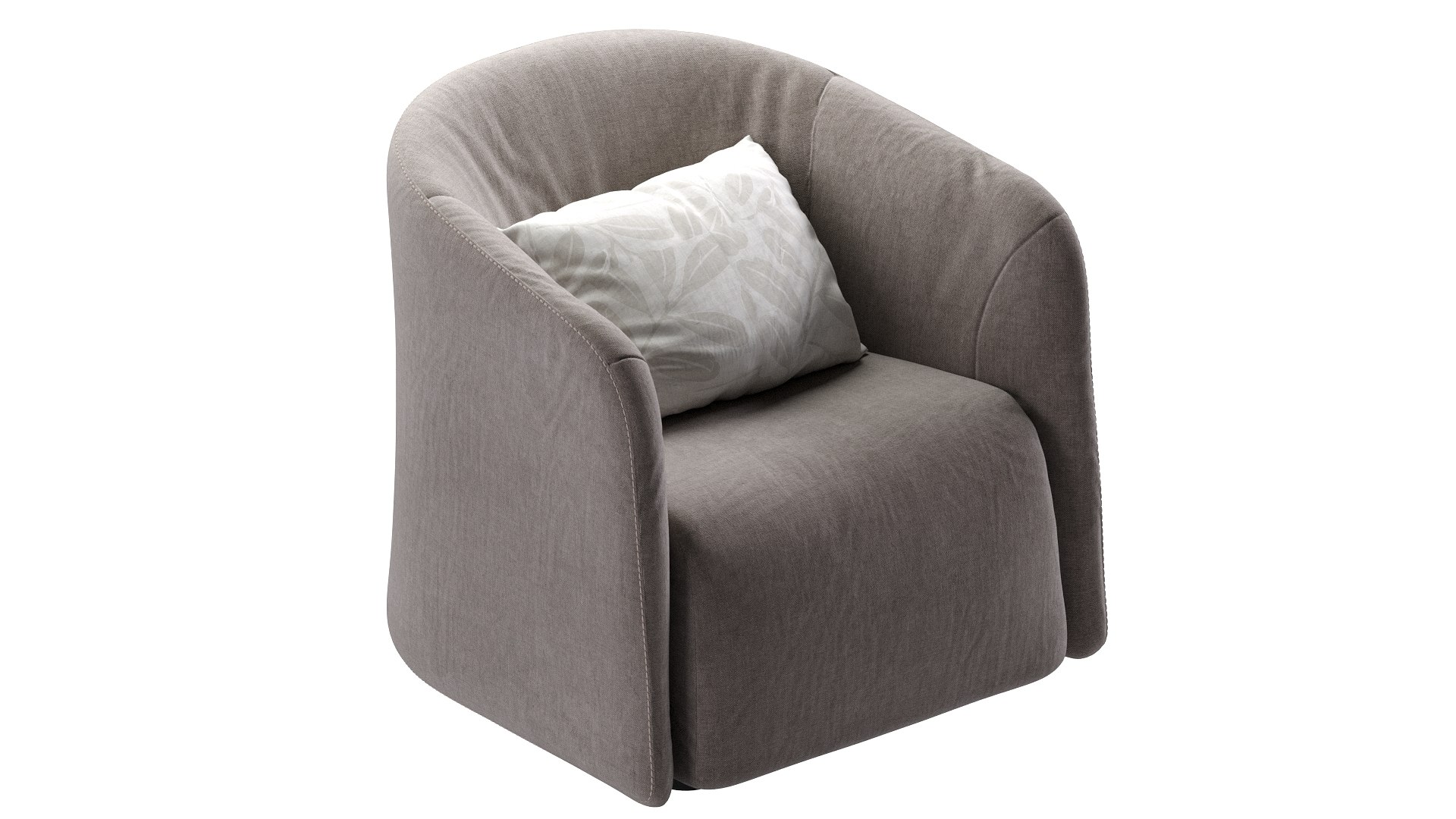 3D Logos Armchair By Natuzzi Model - TurboSquid 2085591