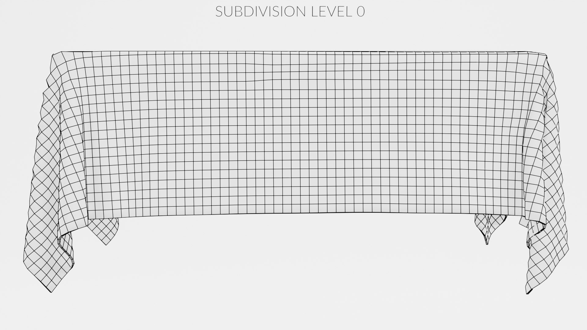 Tablecloth Square 3D Model - TurboSquid 1953625