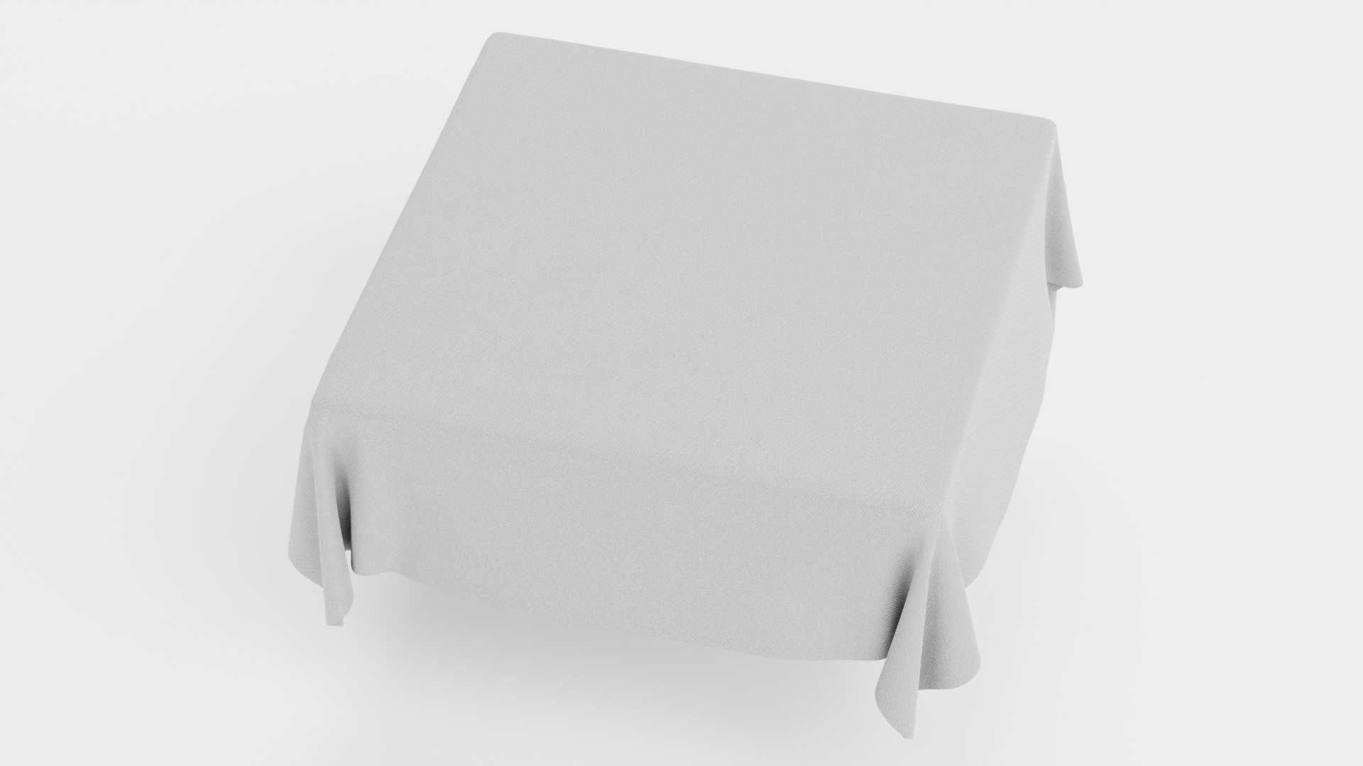 Tablecloth Square 3D Model - TurboSquid 1953625