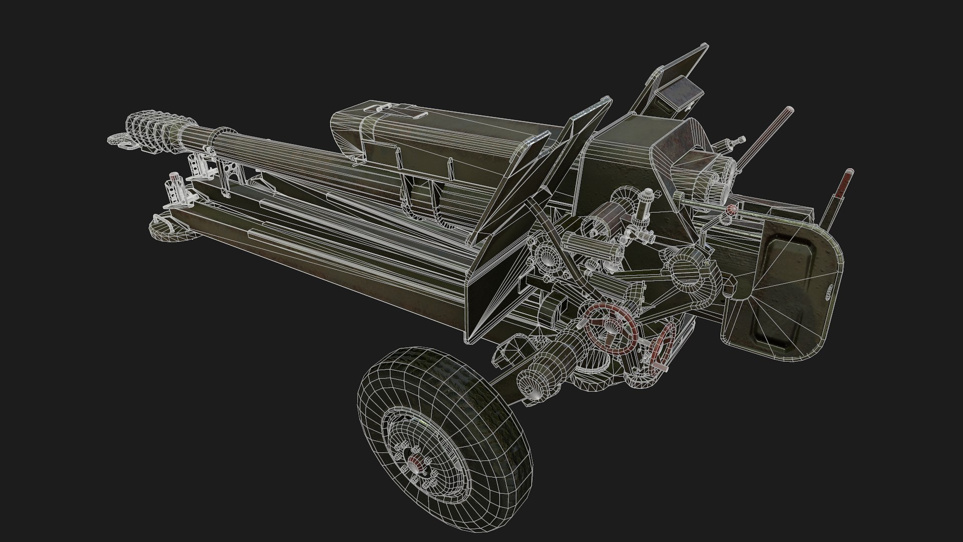 Howitzer - D30 Model - TurboSquid 2381282