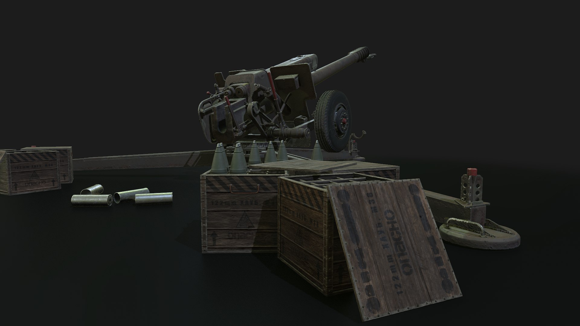 Howitzer - D30 Model - TurboSquid 2381282