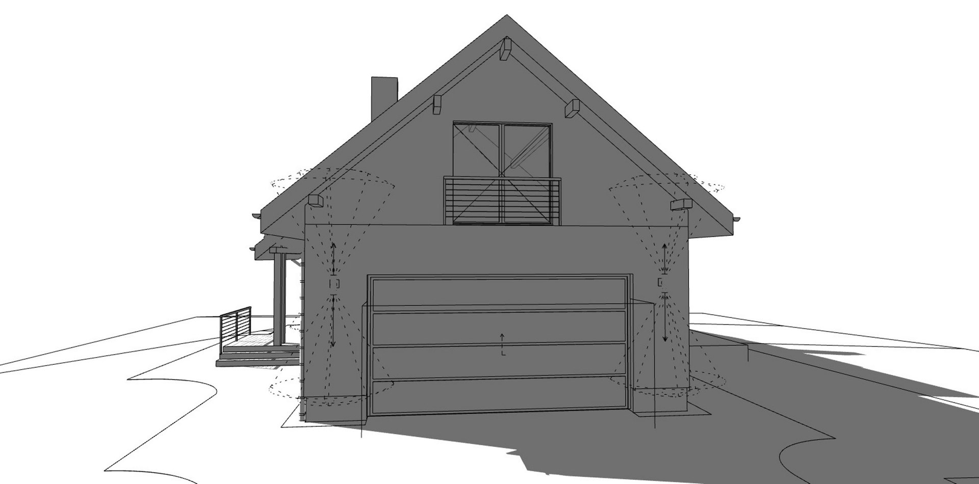 3D Gable Roof Single Family House - TurboSquid 1887903