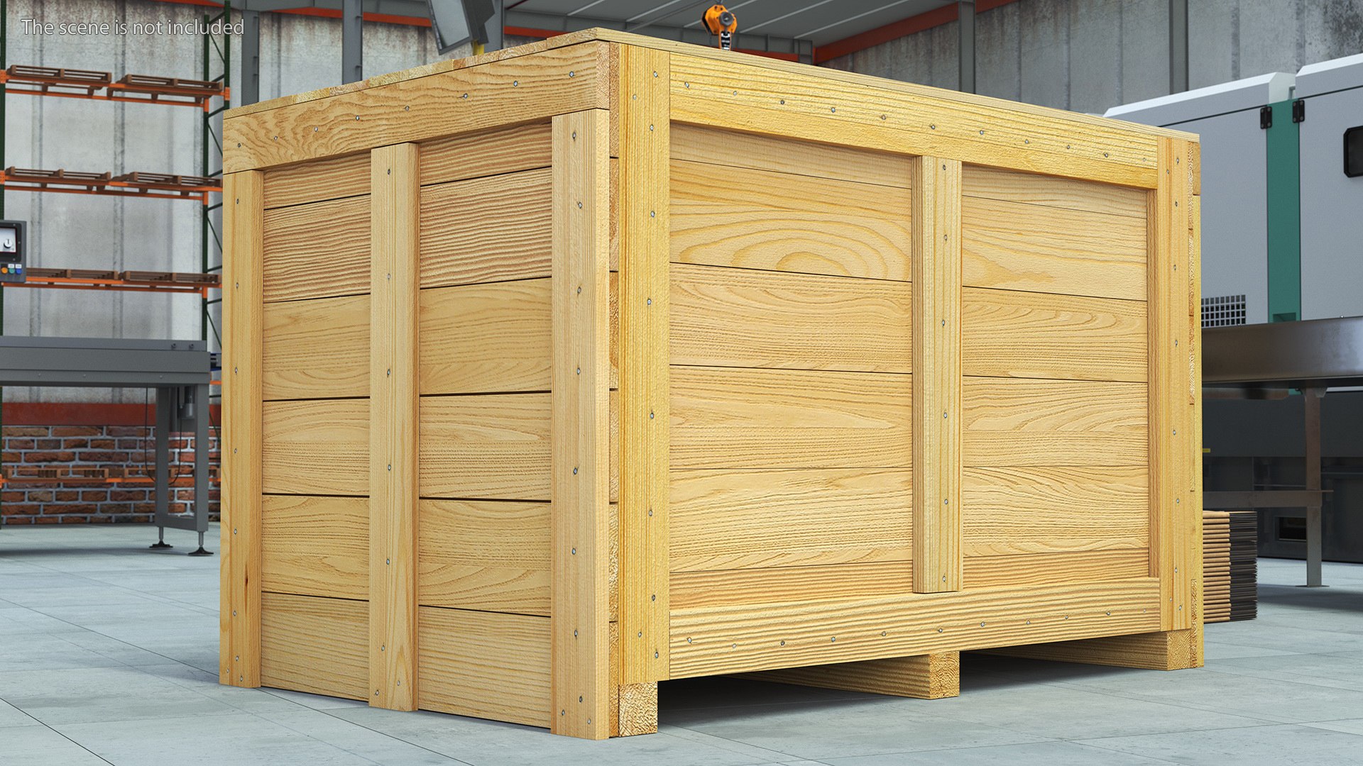 3D Large Wood Shipping Crate - TurboSquid 2137072