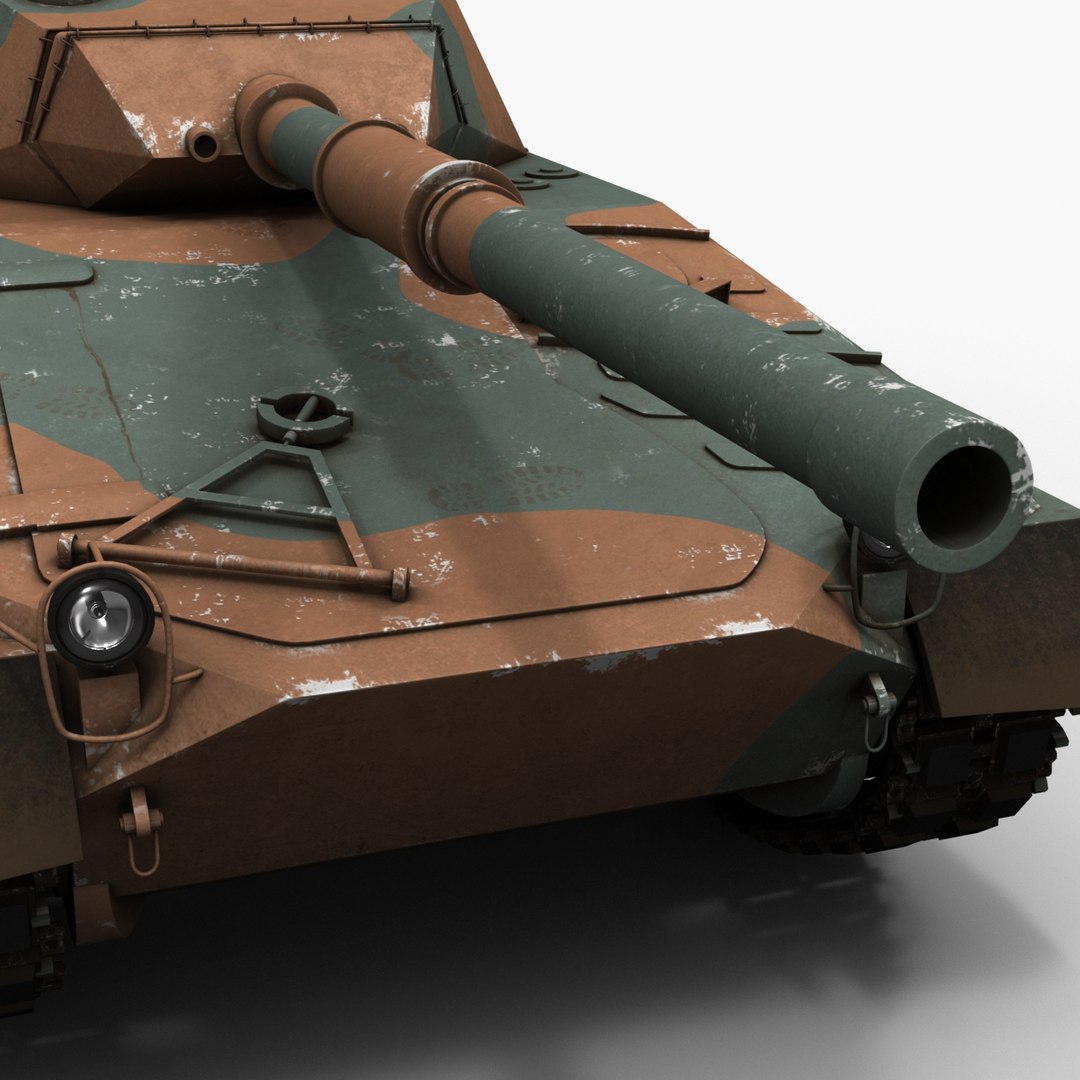 argentine medium tank tam 3d model