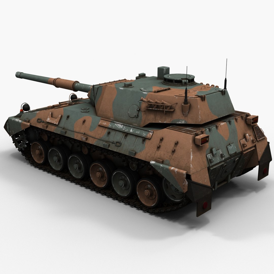 argentine medium tank tam 3d model