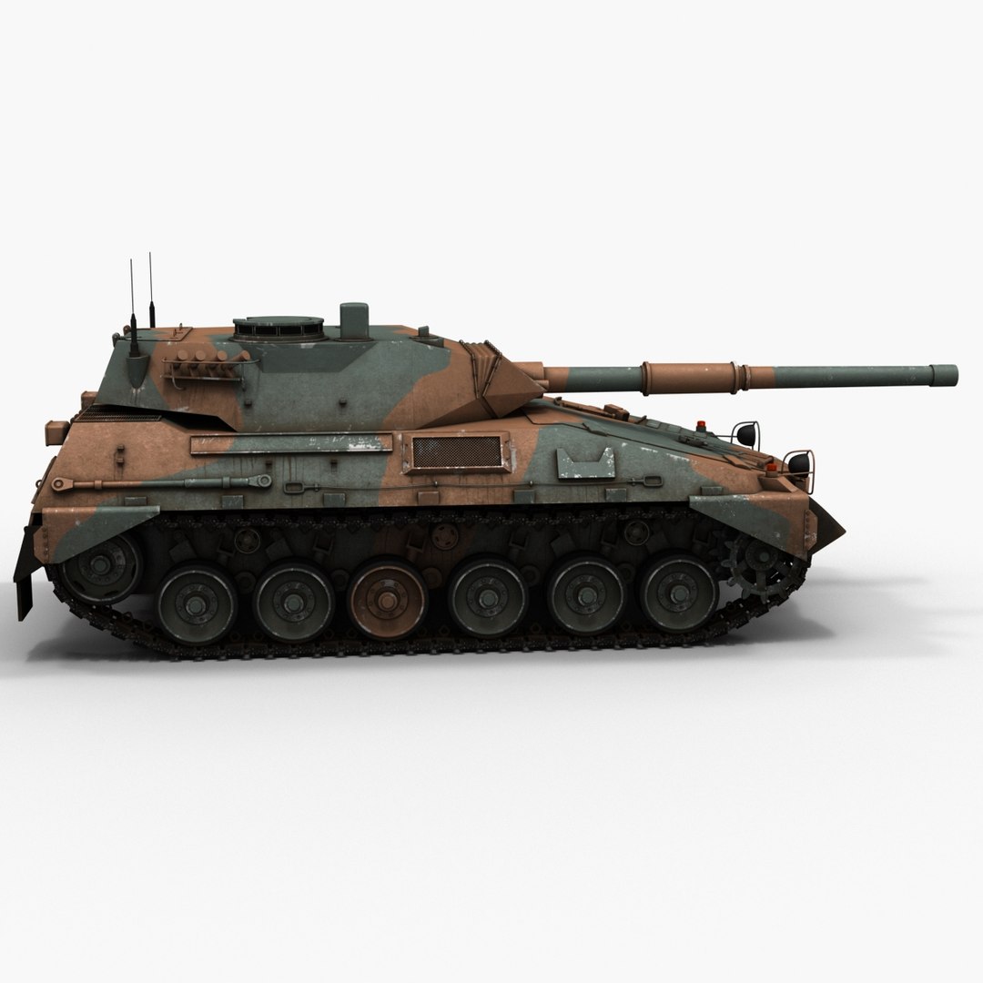 argentine medium tank tam 3d model