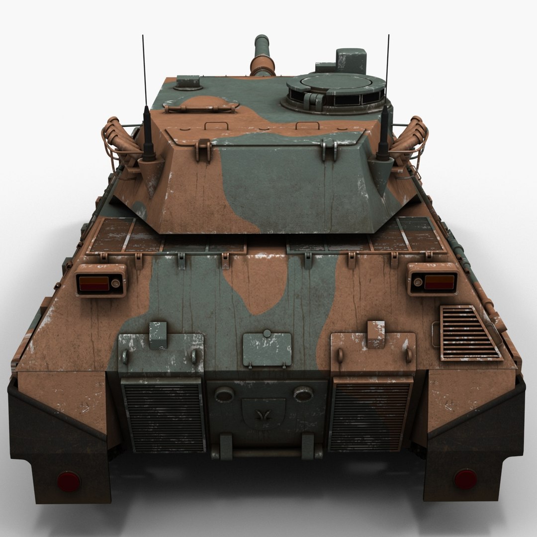 argentine medium tank tam 3d model