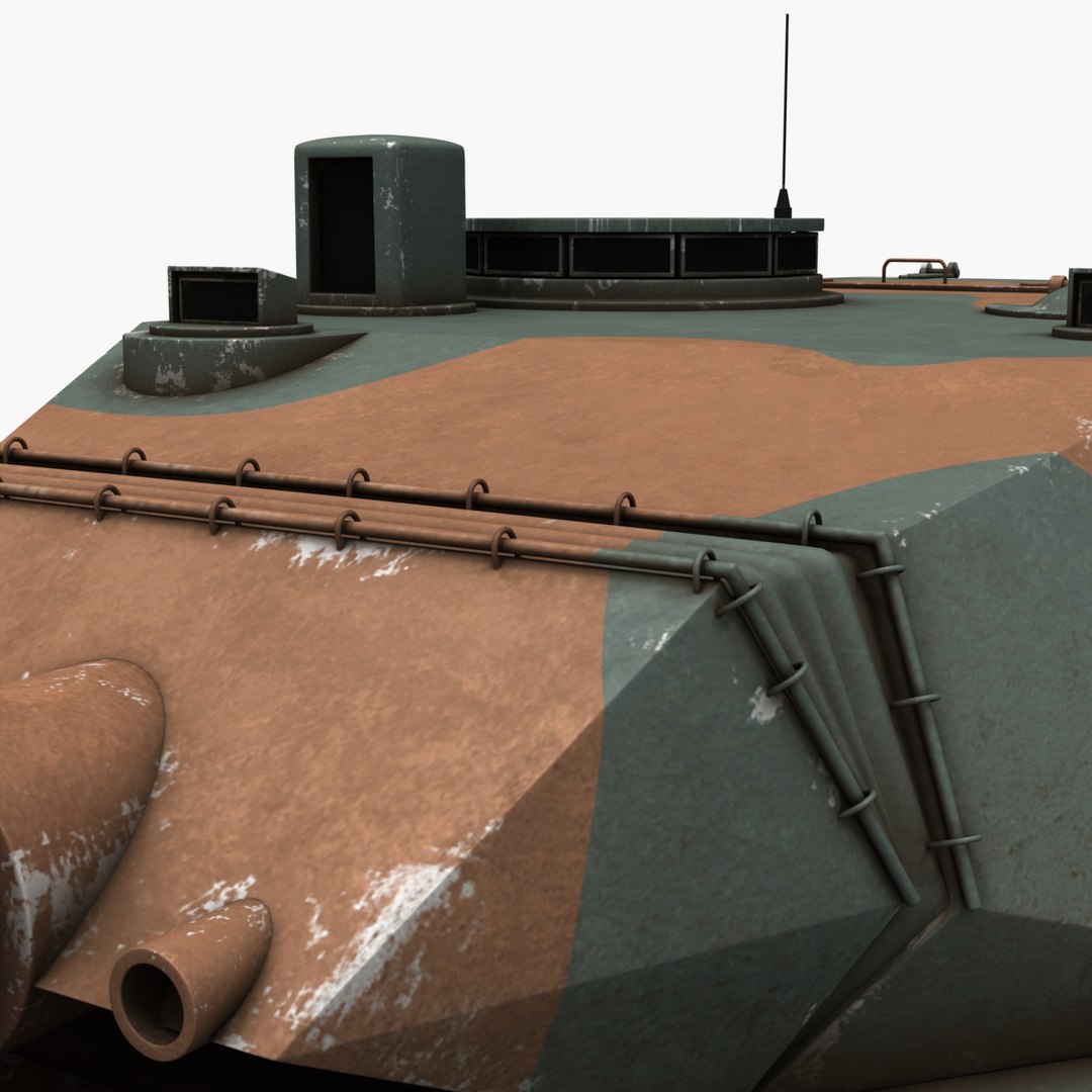 argentine medium tank tam 3d model