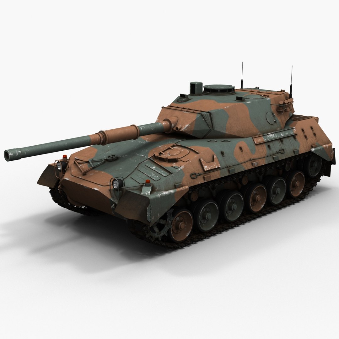 argentine medium tank tam 3d model