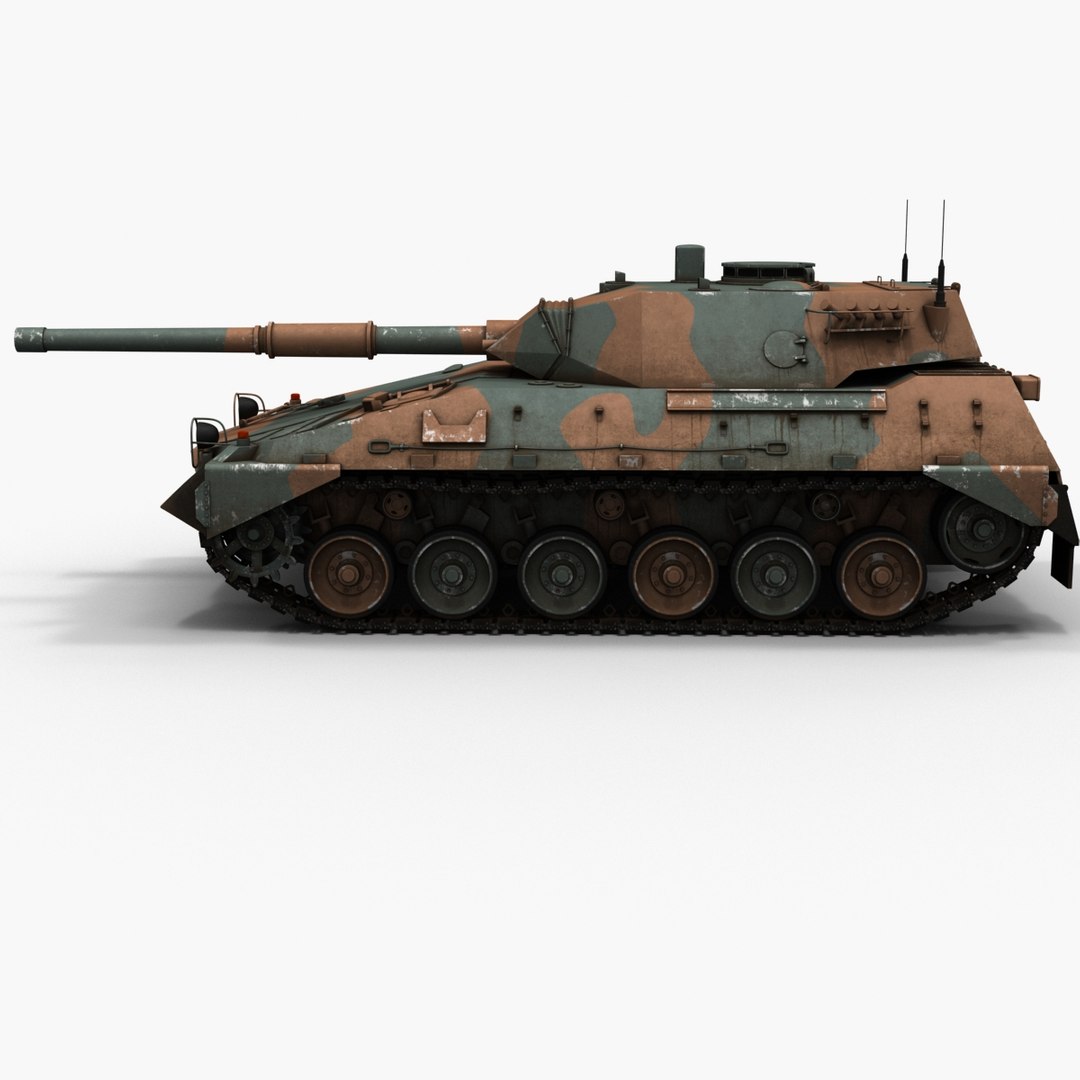 argentine medium tank tam 3d model