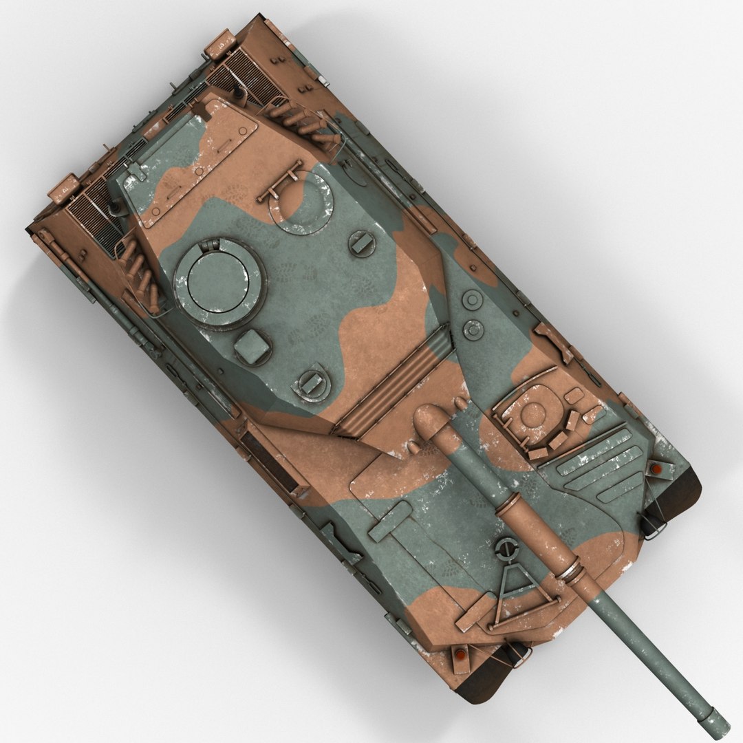 argentine medium tank tam 3d model