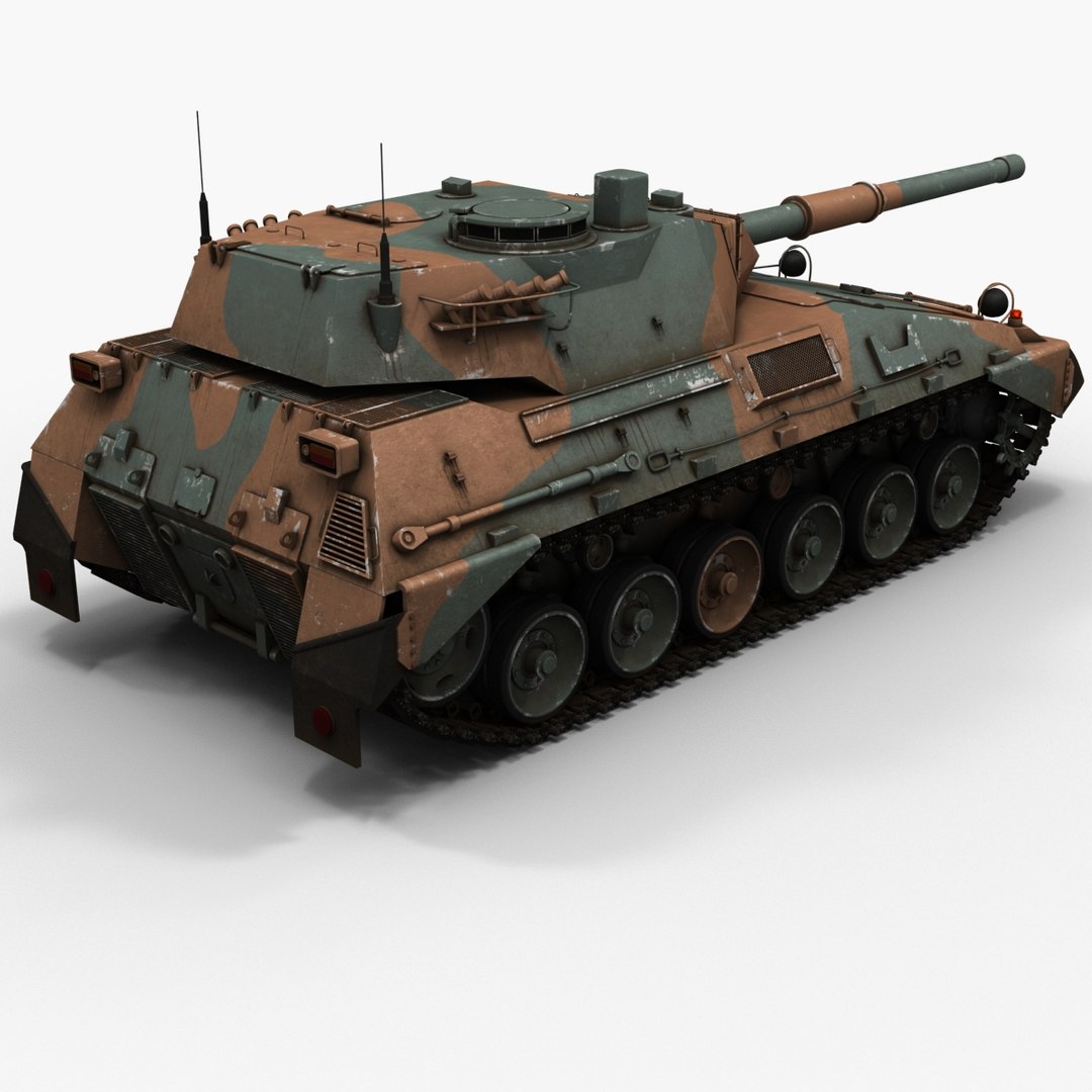 argentine medium tank tam 3d model