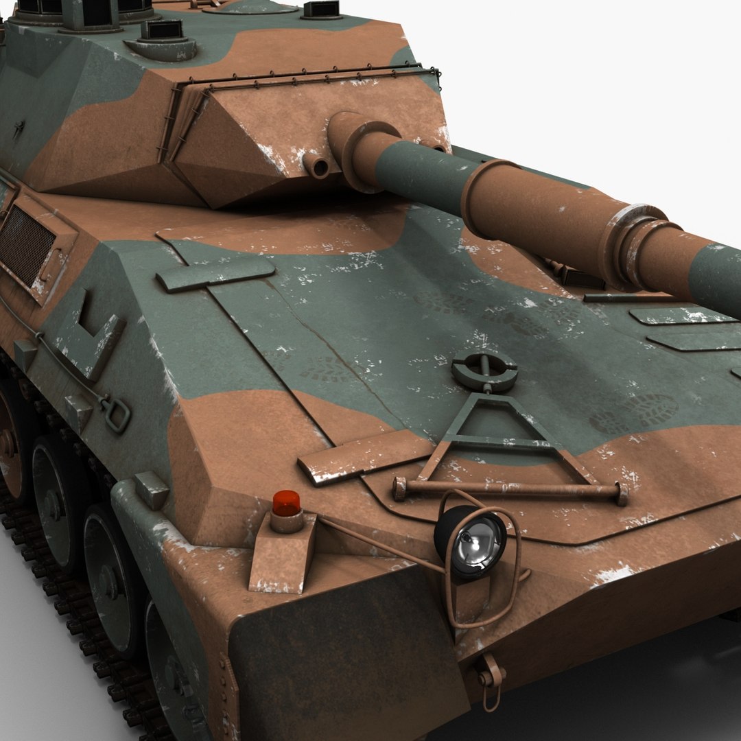 argentine medium tank tam 3d model