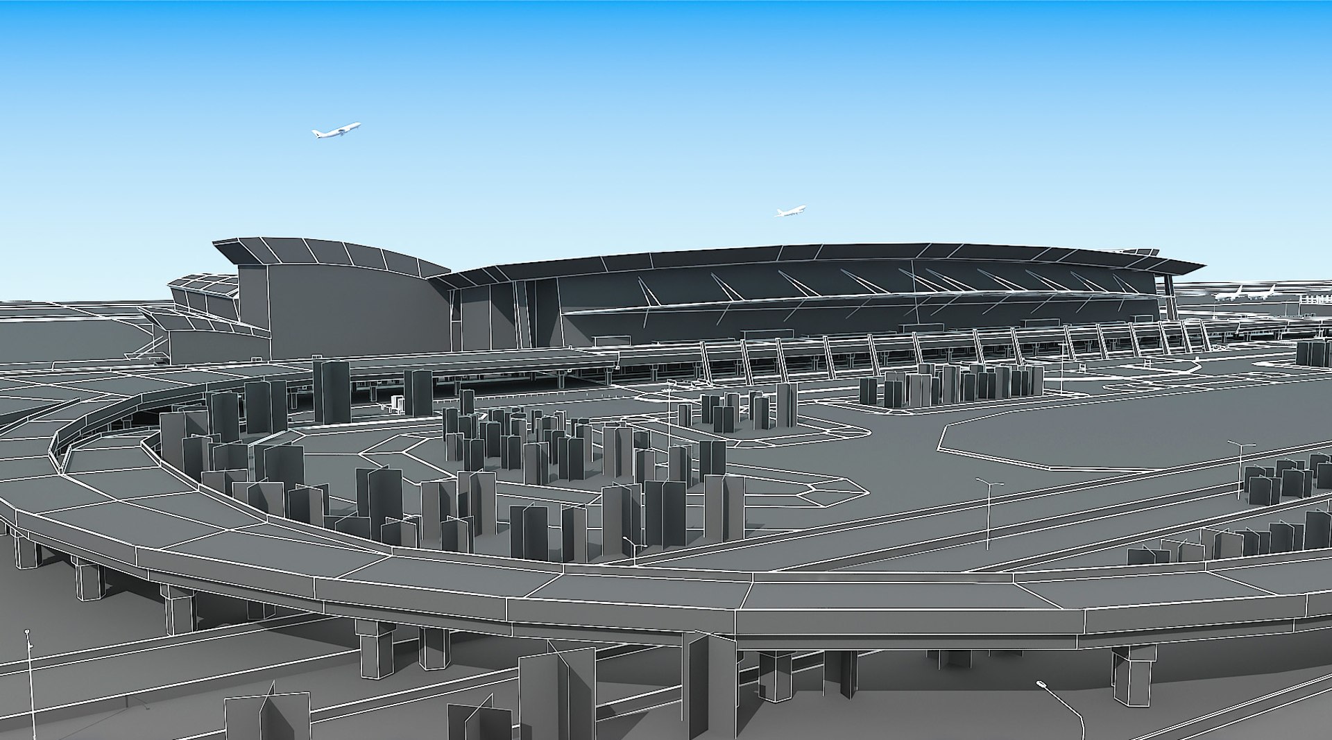3D International Airport - TurboSquid 1286950