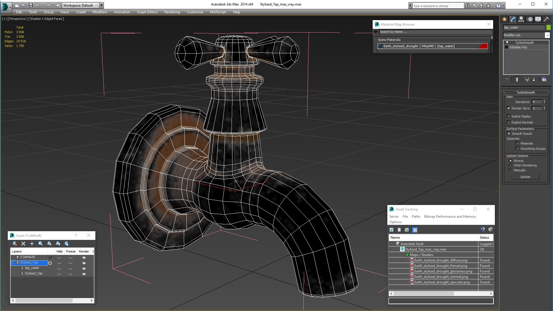 3D Stylized Tap Faucet - TurboSquid 1699768