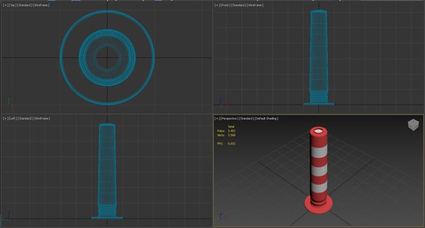 Plastic pantoon cones 3D model - TurboSquid 1795499