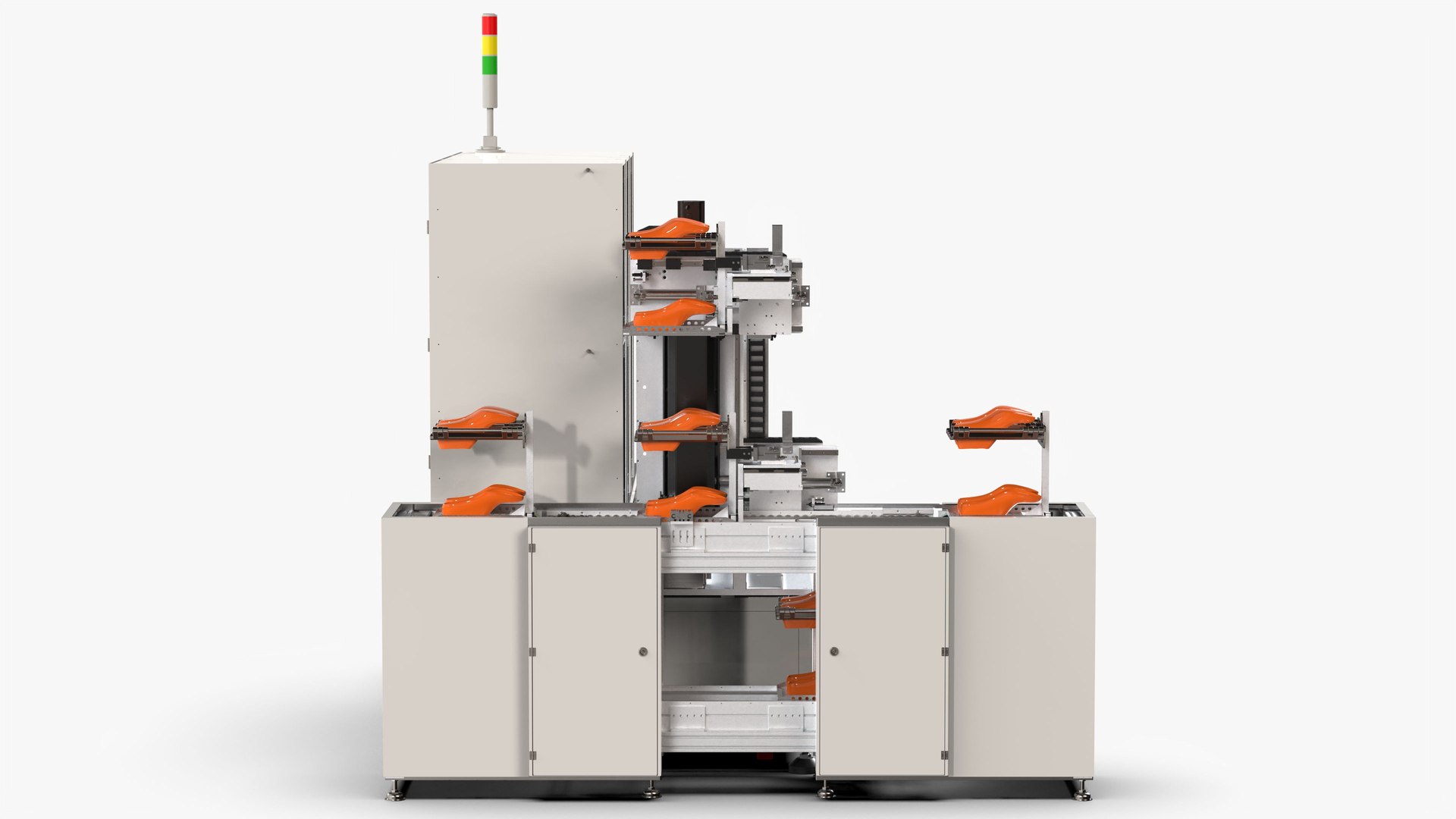 Fully Automatic Loading And Unloading Oven Shoemaking Industry Assembly Line 3D Model ...