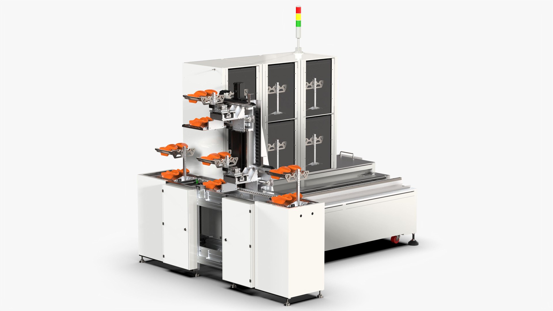 Fully Automatic Loading And Unloading Oven Shoemaking Industry Assembly Line 3D Model ...