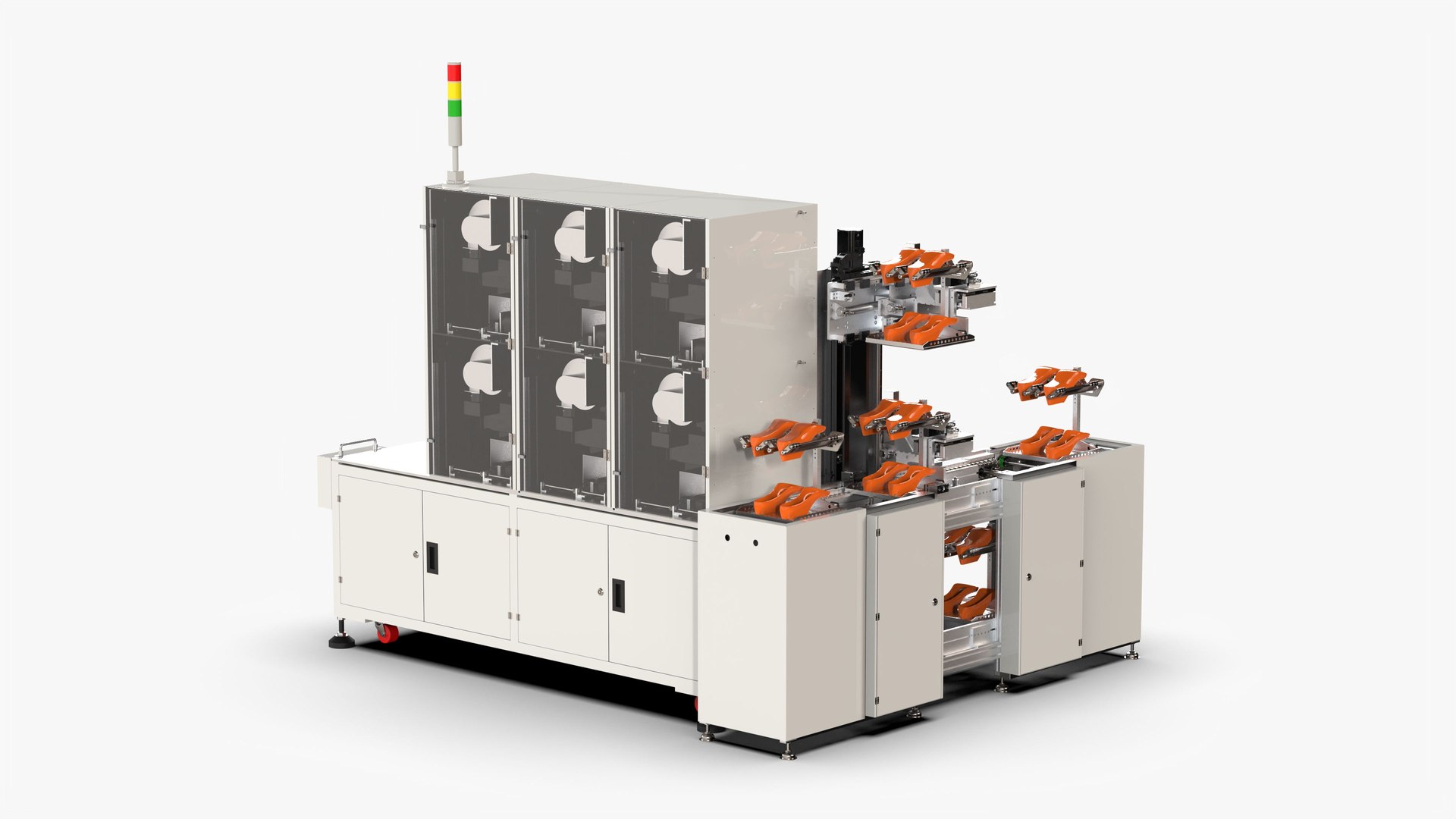 Fully Automatic Loading And Unloading Oven Shoemaking Industry Assembly Line 3D Model ...