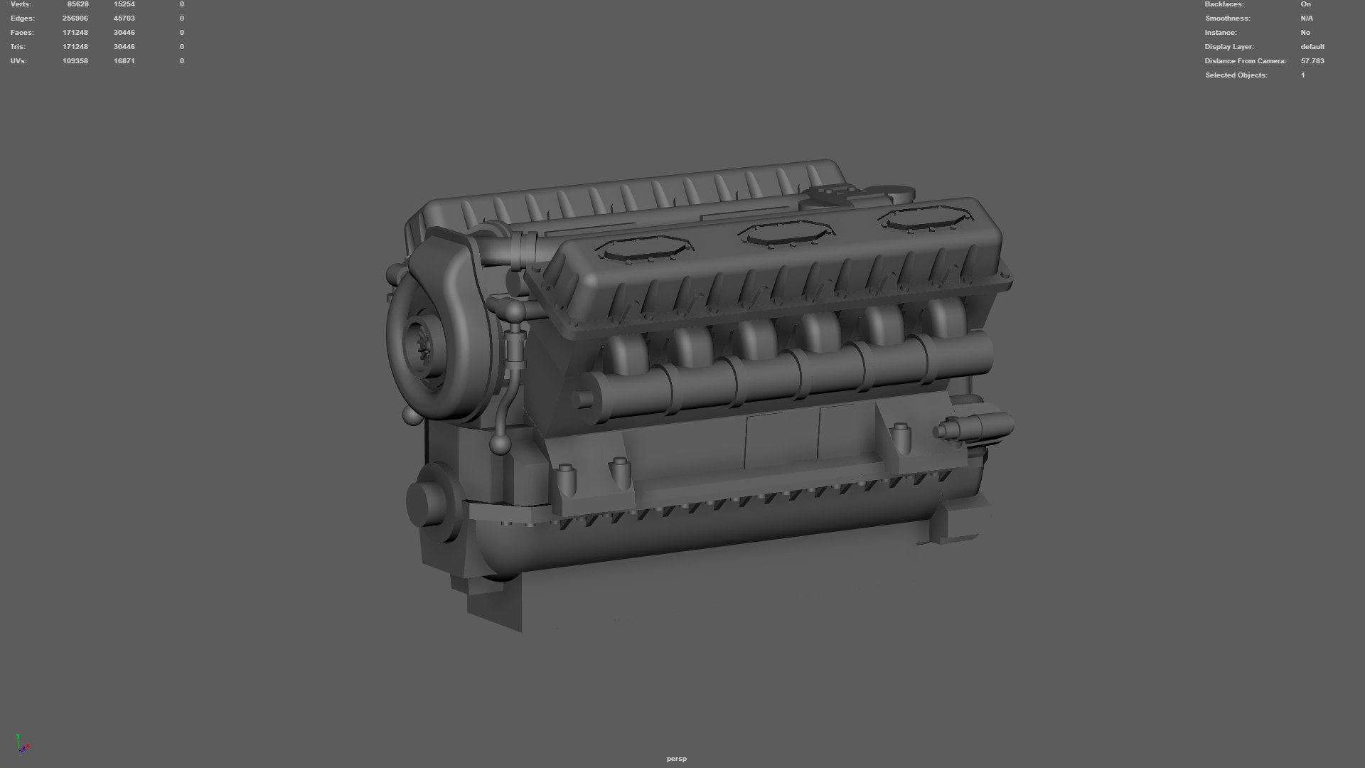 3D Lego Engine - TurboSquid 1893925