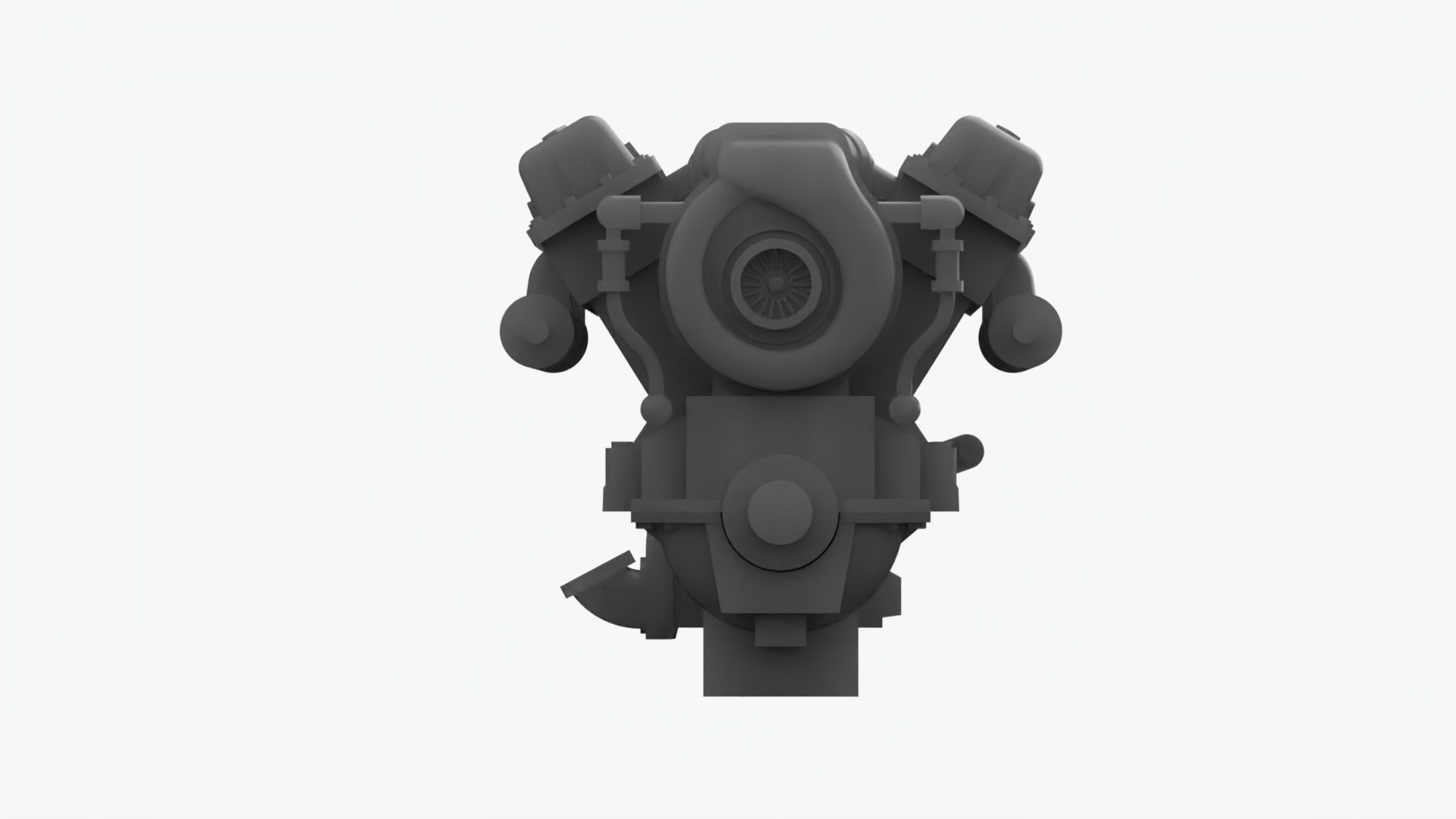 3D Lego Engine - TurboSquid 1893925