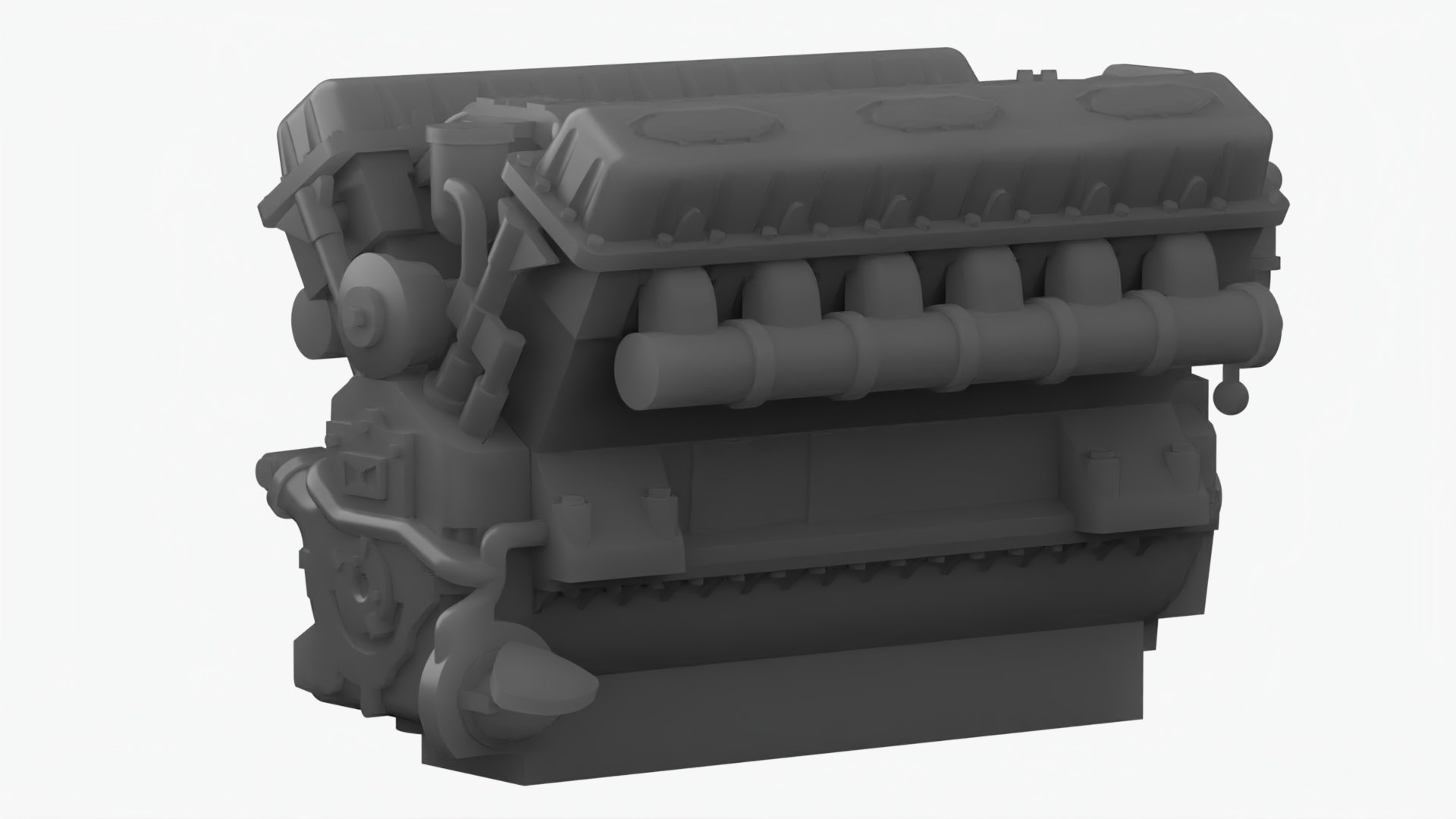 3D Lego Engine - TurboSquid 1893925