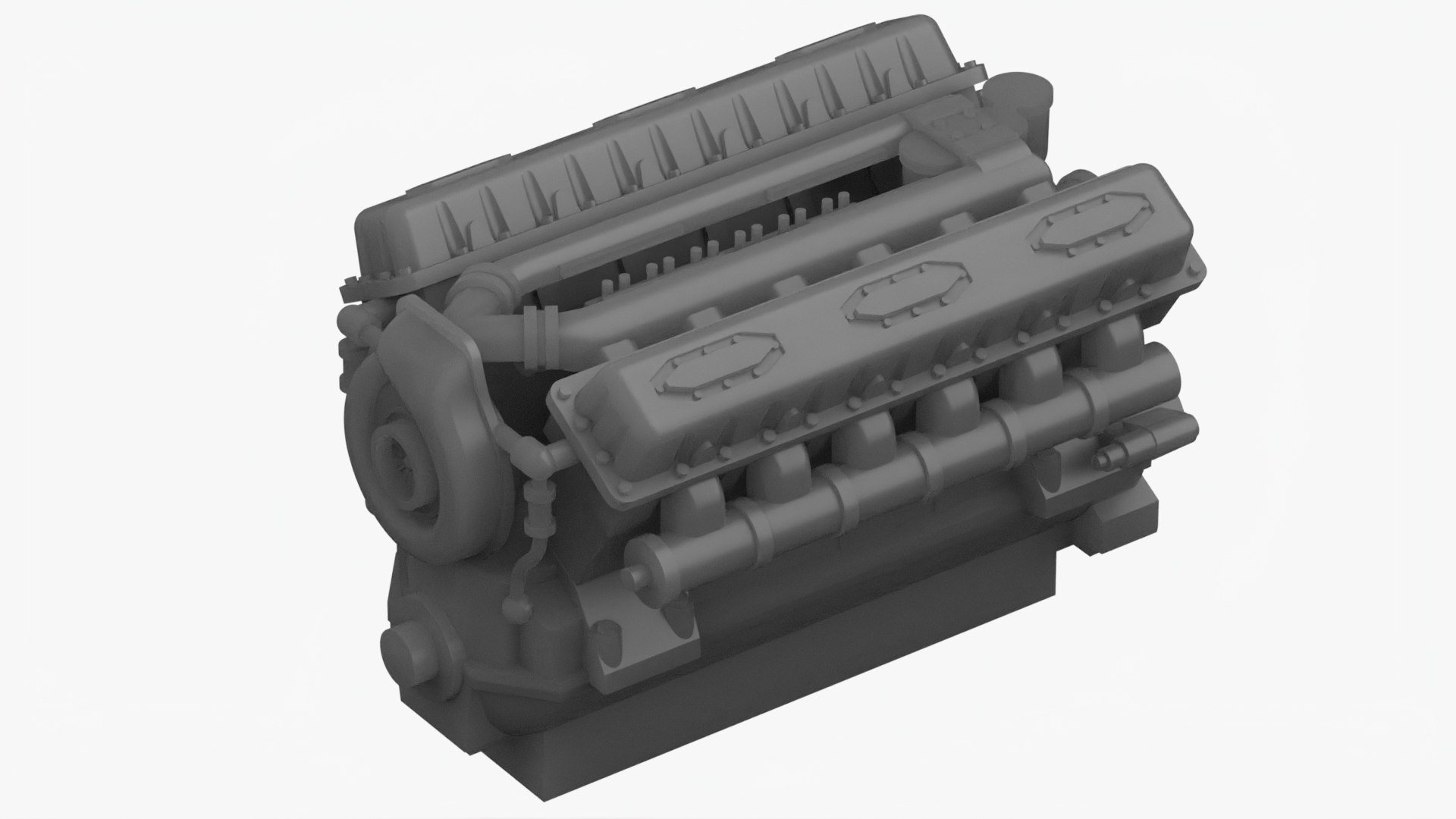 3D Lego Engine - TurboSquid 1893925