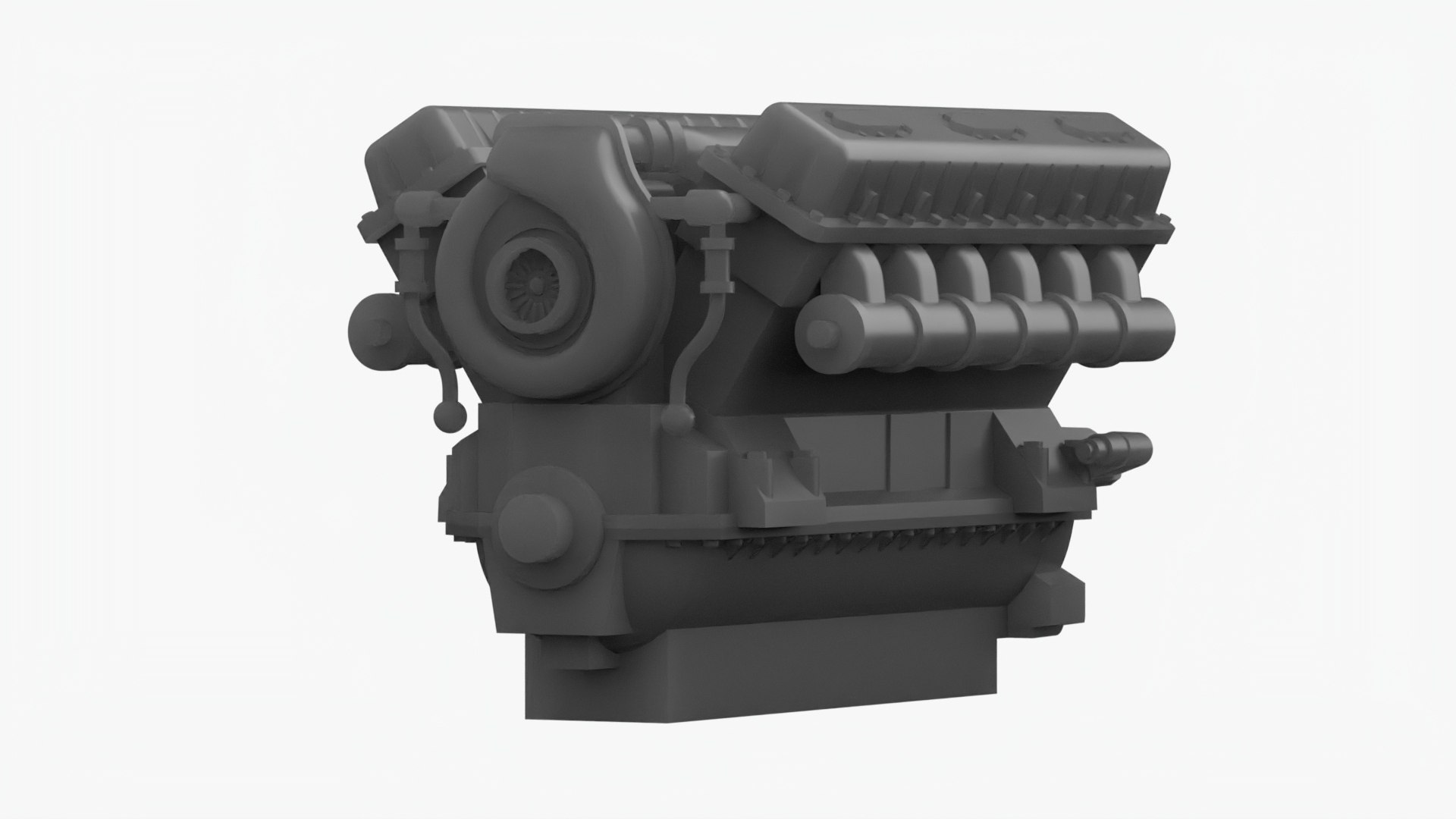 3D Lego Engine - TurboSquid 1893925