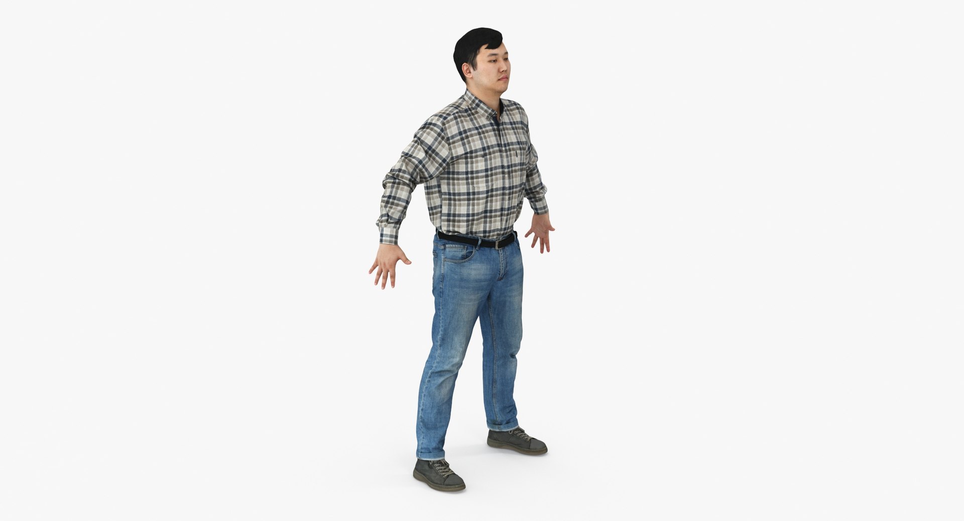 3D Model Caleb Business A Pose - TurboSquid 2038170