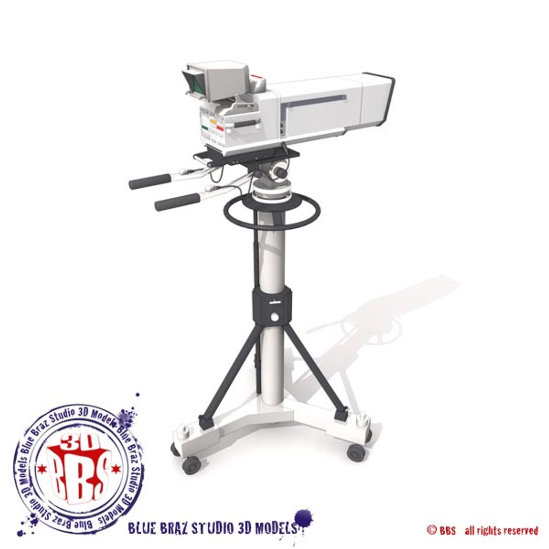 3d broadcast camera model