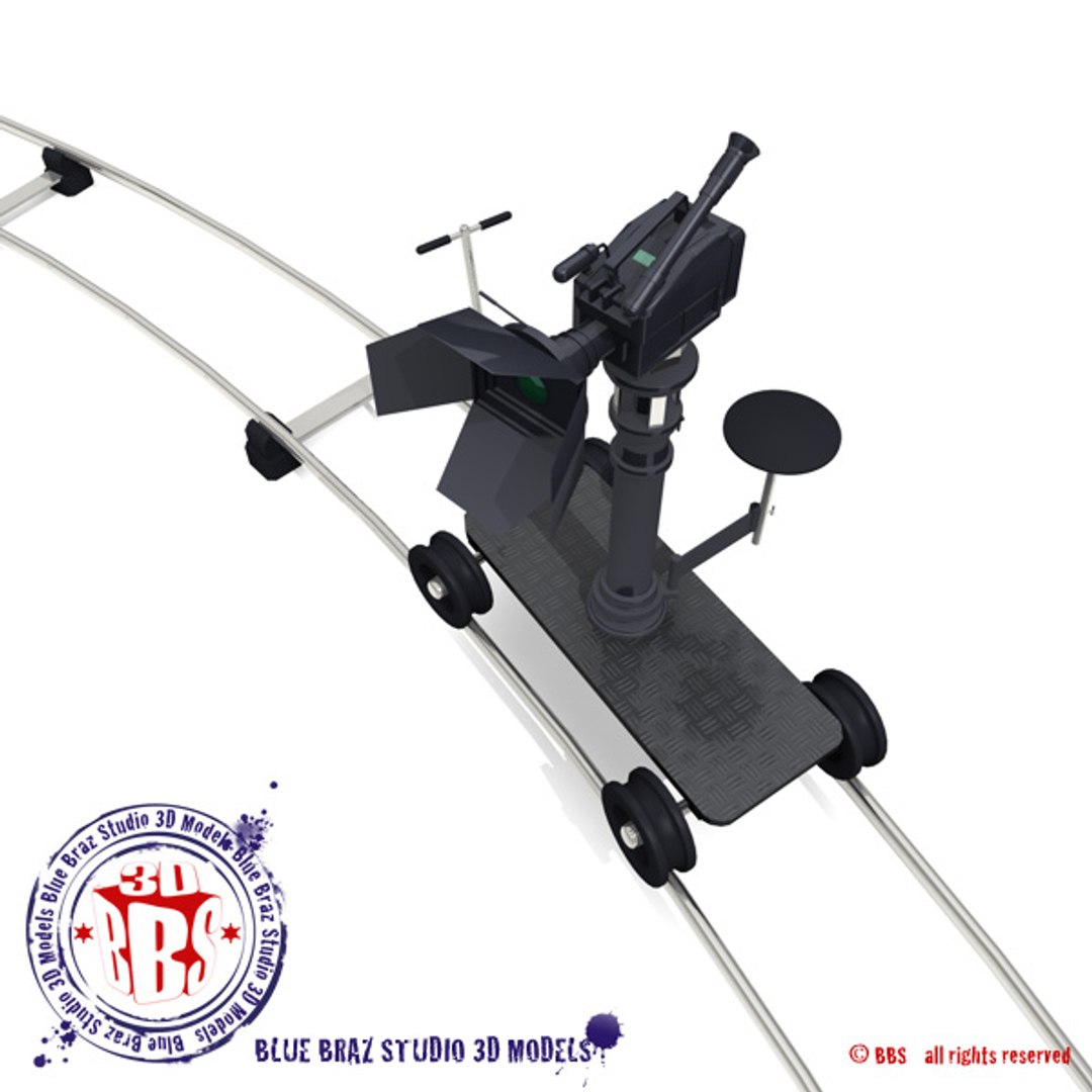 3d broadcast camera model