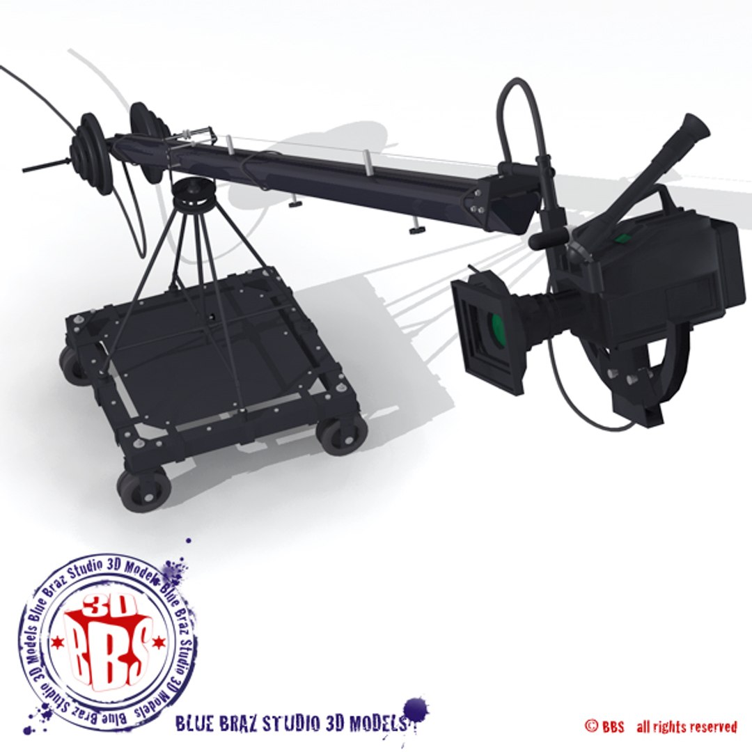 3d broadcast camera model