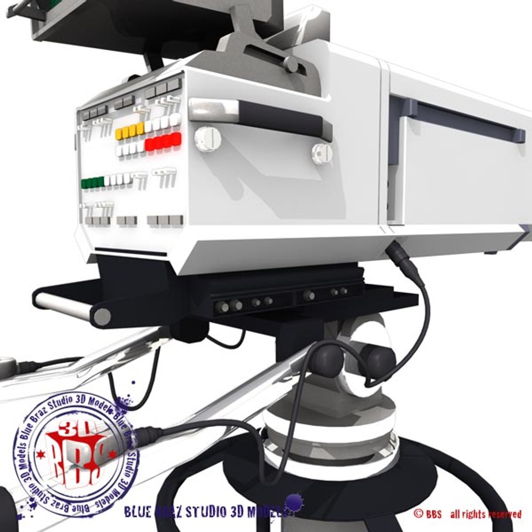3d broadcast camera model