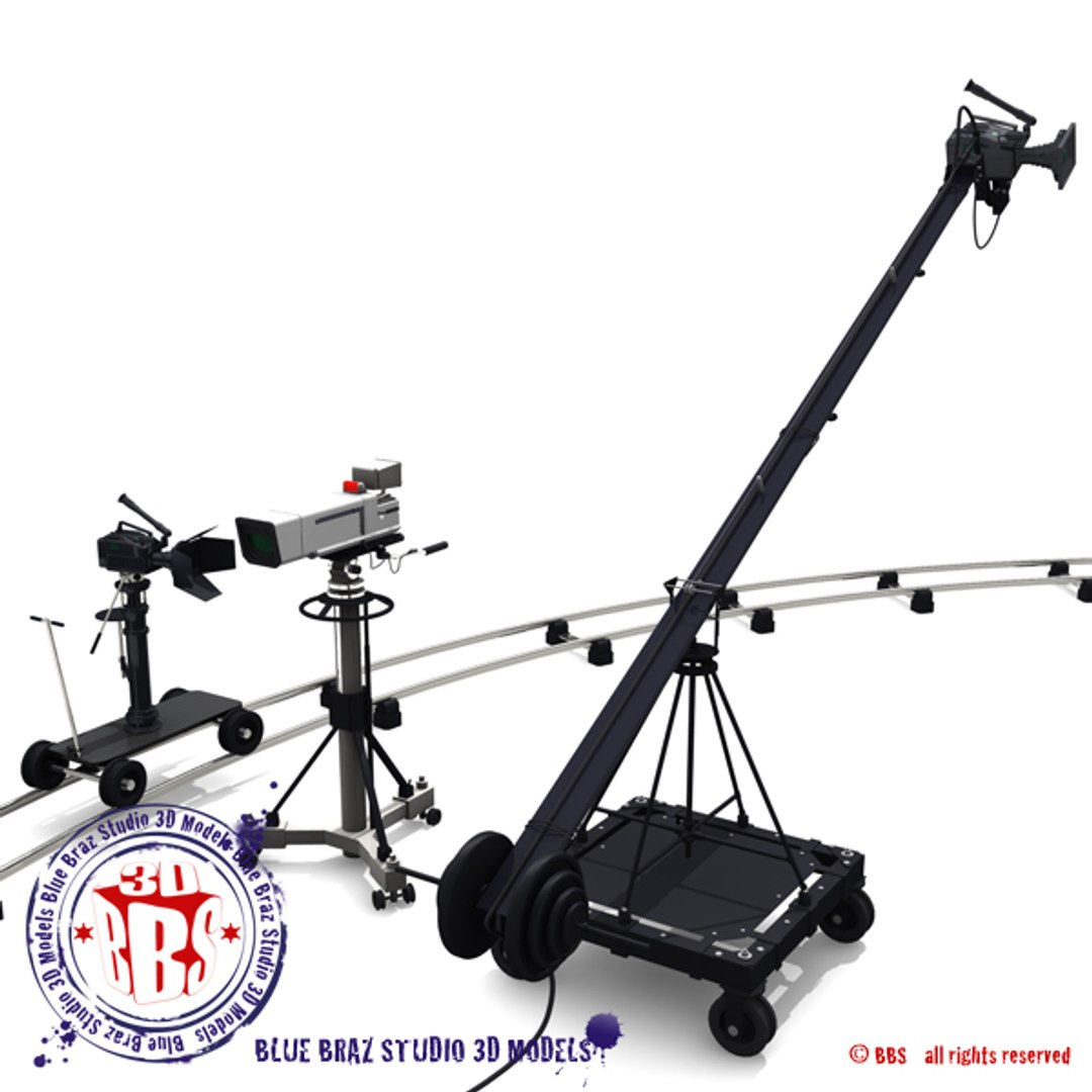 3d broadcast camera model