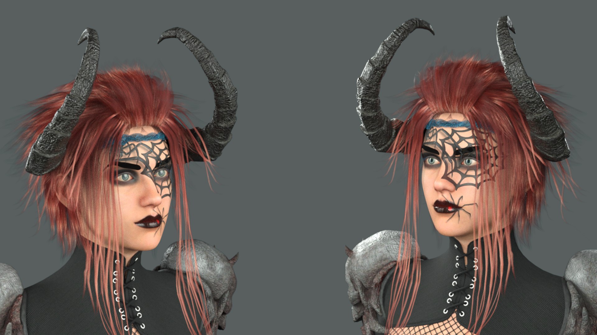 3D Model Realistic Rigged Demon Infernal Female Character - TurboSquid ...