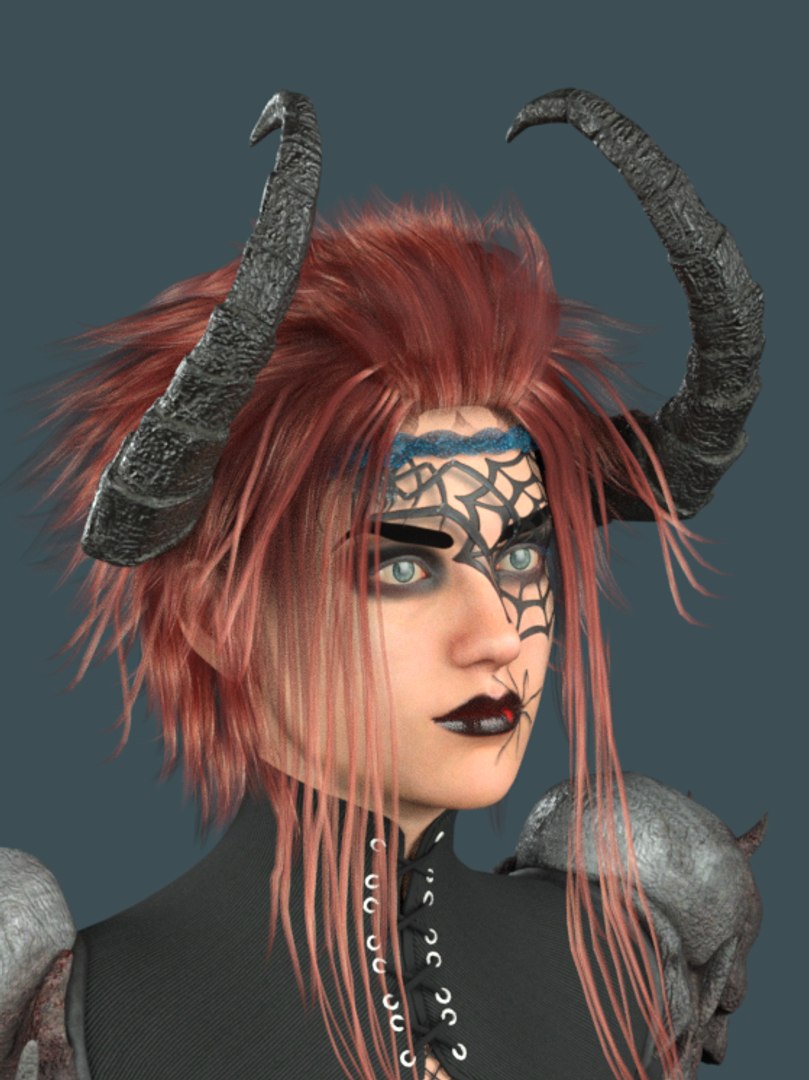 3D Model Realistic Rigged Demon Infernal Female Character - TurboSquid ...