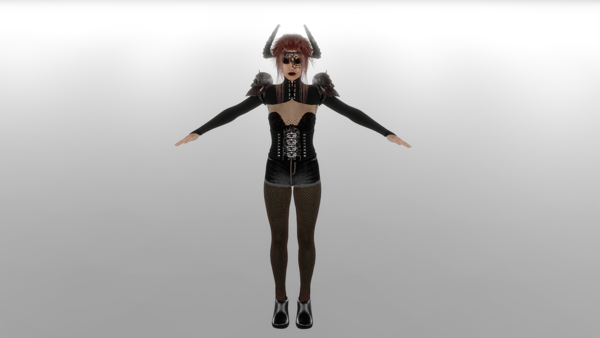 3D Model Realistic Rigged Demon Infernal Female Character - TurboSquid ...