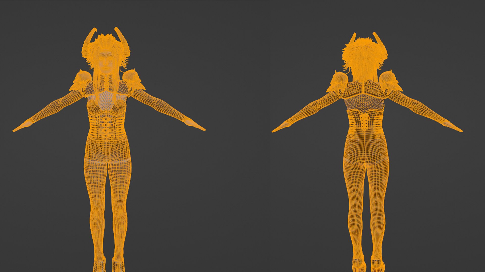 3D Model Realistic Rigged Demon Infernal Female Character - TurboSquid ...