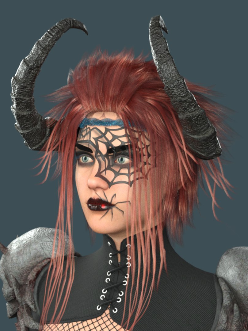 3D Model Realistic Rigged Demon Infernal Female Character - TurboSquid ...