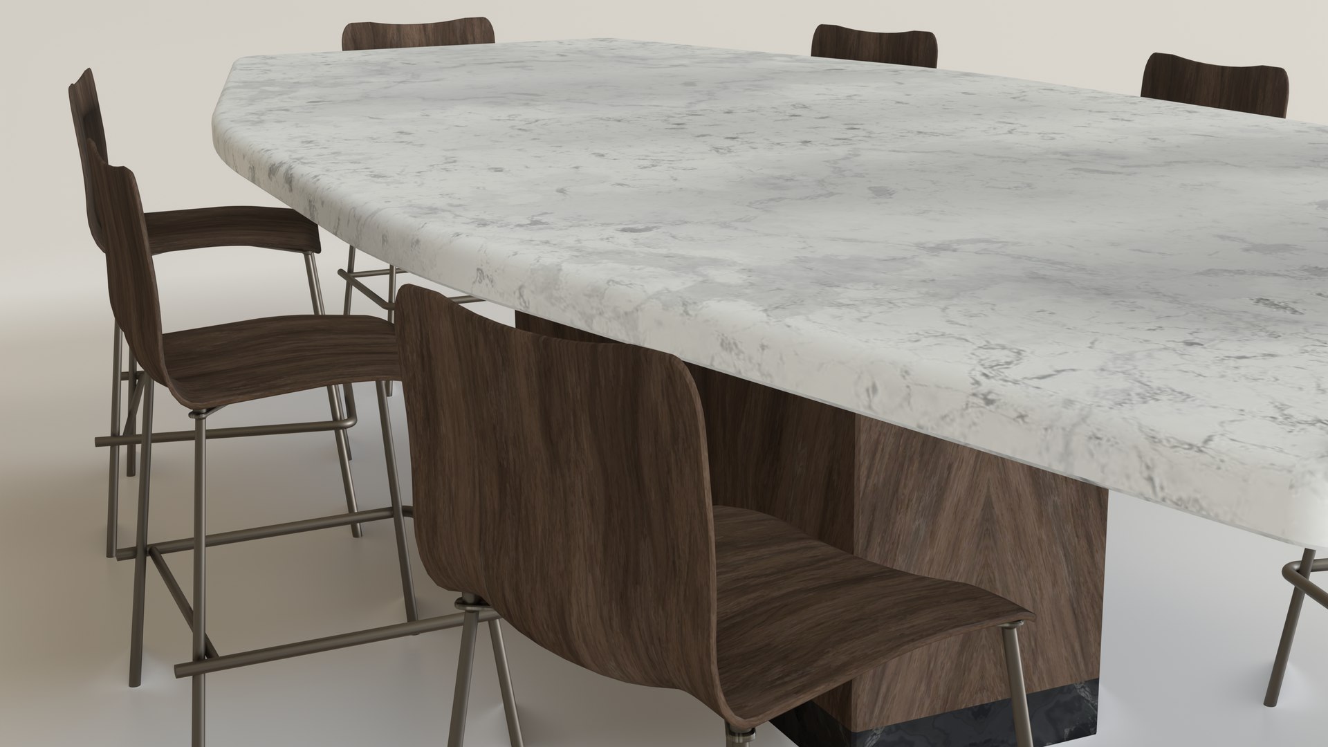 Mavis dining table 3D model - TurboSquid 1421219