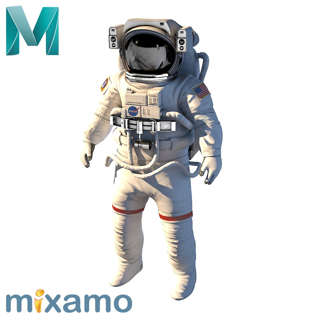 3D NASA Astronaut - PBR Low Poly Rigged And Ready For Animation ...