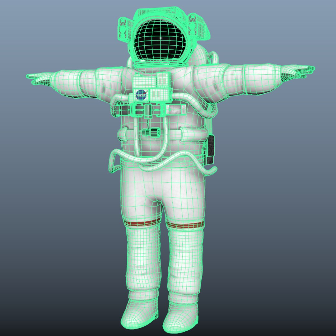 3D NASA Astronaut - PBR Low Poly Rigged And Ready For Animation ...