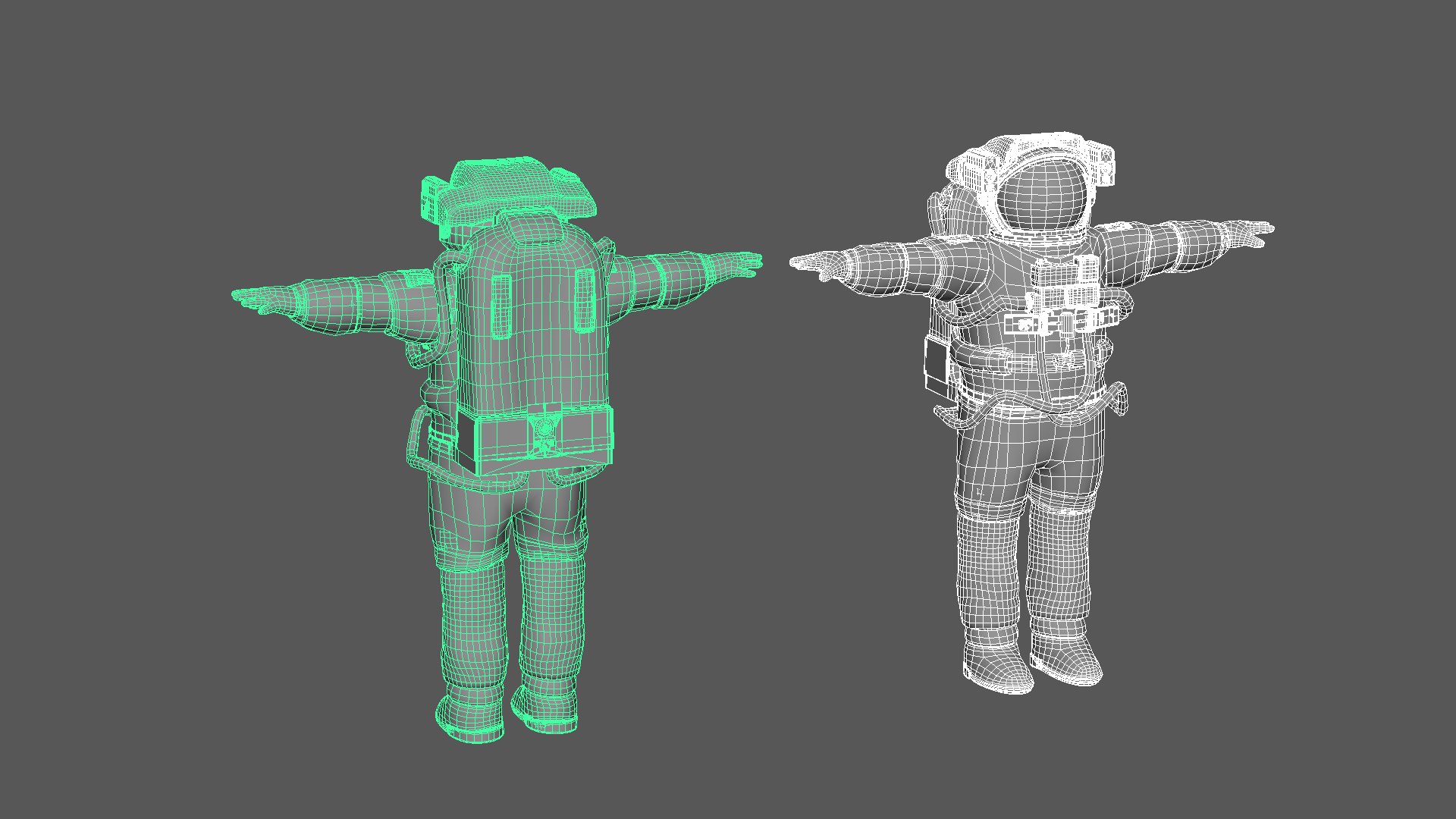 3D NASA Astronaut - PBR Low Poly Rigged And Ready For Animation ...