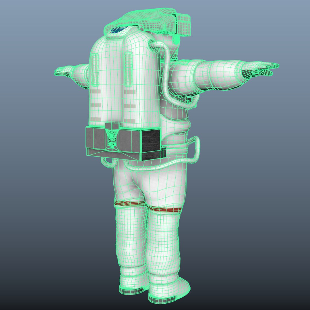 3D NASA Astronaut - PBR Low Poly Rigged And Ready For Animation ...