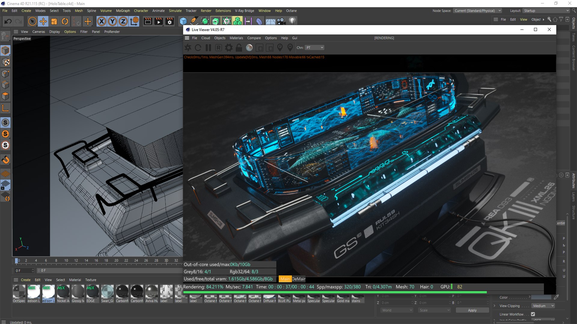 3D Octane Table Model - TurboSquid 1662246