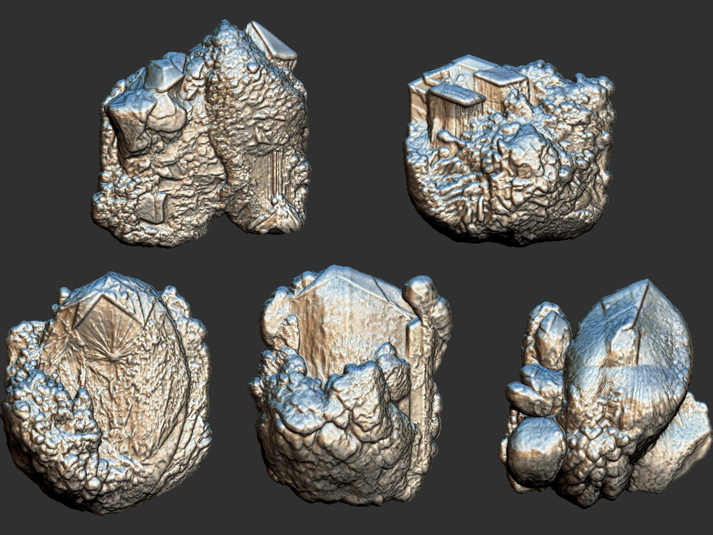 3D Magical Crystals Model - TurboSquid 2112542